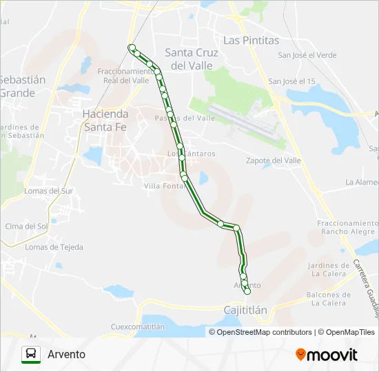 Ruta A04: horarios, paradas y mapas - Arvento (Actualizado)