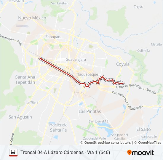 Ruta t04a tonalá: horarios, paradas y mapas - Praderas Del Sol ...