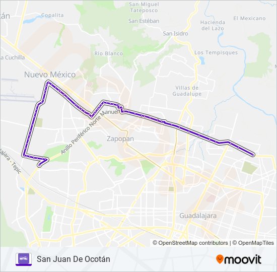 Ruta c02: horarios, paradas y mapas - San Juan De Ocotán (Actualizado)