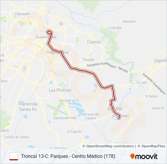 Ruta t13c parques: horarios, paradas y mapas - Centro Médico (Actualizado)