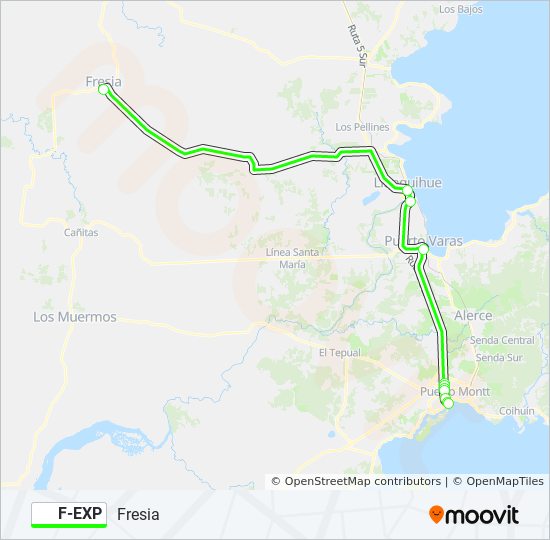 Ruta fexp: horarios, paradas y mapas - Fresia (Actualizado)
