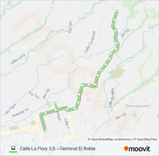 Ruta alajuela urb los ángeles calle la flory: horarios, paradas y mapas ...