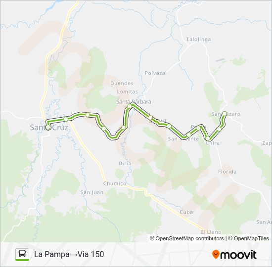 santa cruz san lazaro Route: Schedules, Stops & Maps - La Pampa‎→Via ...