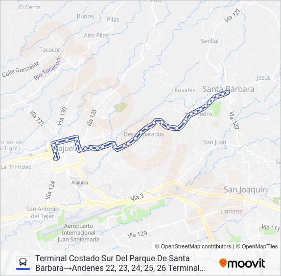 Santa Barbara Bus Route Map