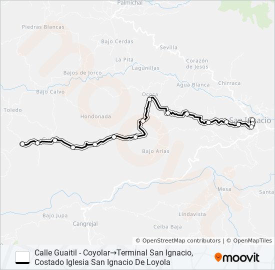 Ruta guaitil la cruz ococa alto de calderones acosta: horarios, paradas ...