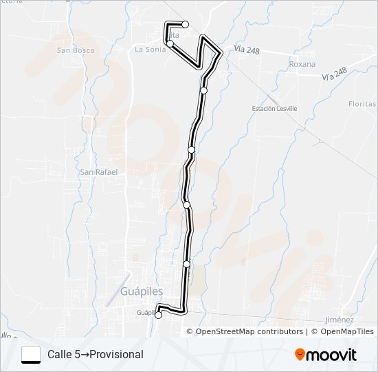 Ruta guapiles la rita: horarios, paradas y mapas - Calle 5‎→Provisional ...