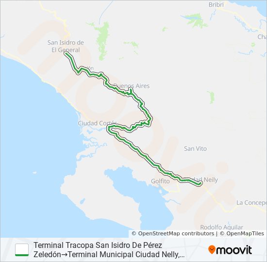 san isidro de pérez zeledón ciudad neilly Route: Schedules, Stops ...