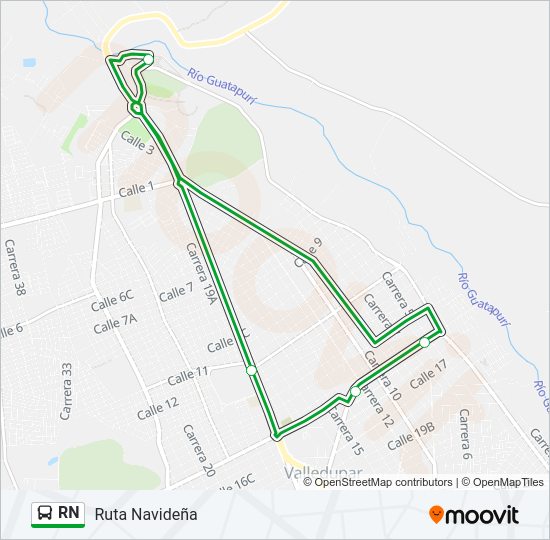 rn Route: Schedules, Stops & Maps - Pq de la Vida / Gobernación / Plaza ...