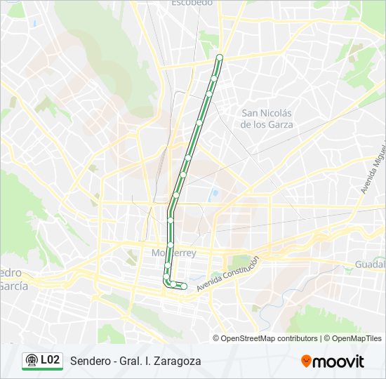 Ruta l02: horarios, paradas y mapas - Dirección Gral. I. Zaragoza ...