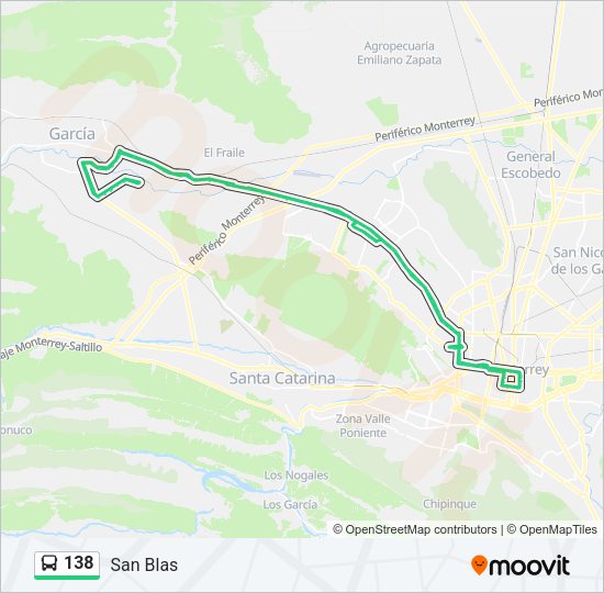 Ruta 138: horarios, paradas y mapas - San Blas (Actualizado)