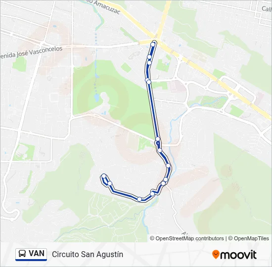 Ruta VAN: horarios, paradas y mapas - Circuito San Agustín (Actualizado)