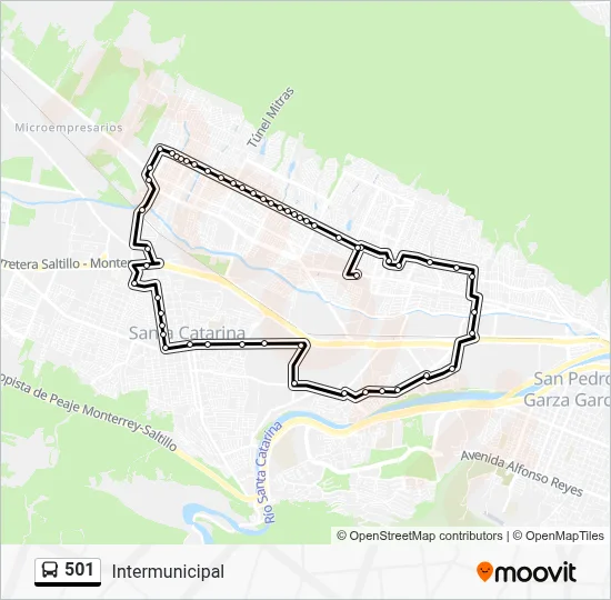 501 Route: Schedules, Stops & Maps - Intermunicipal (Updated)