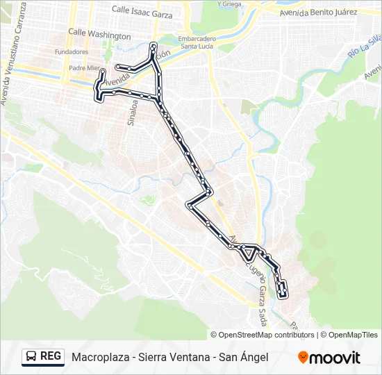 Ruta REG: horarios, paradas y mapas - Macroplaza - Sierra Ventana - San ...