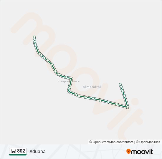Ruta 802: horarios, paradas y mapas - Aduana (Actualizado)