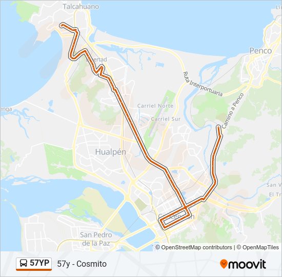 Ruta 57yp: horarios, paradas y mapas - 57y - Cosmito (Actualizado)