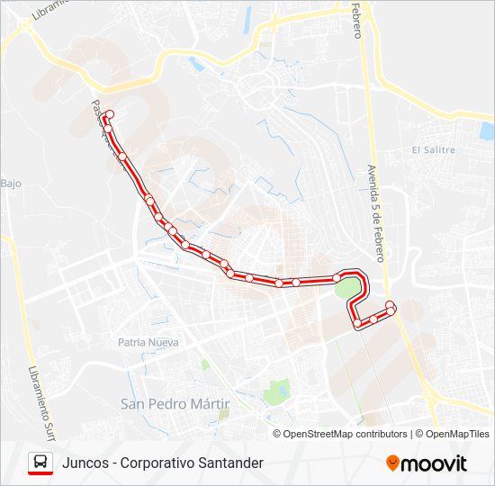 Ruta T06 CORTA: horarios, paradas y mapas - Juncos (Ruta Corta ...