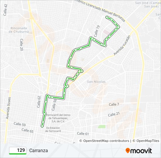 Ruta 129: horarios, paradas y mapas - Carranza (Actualizado)