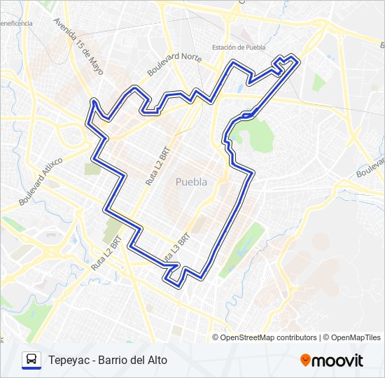 Ruta 53 sur: horarios, paradas y mapas - Ramal 1, Tepeyac - Barrio Del ...