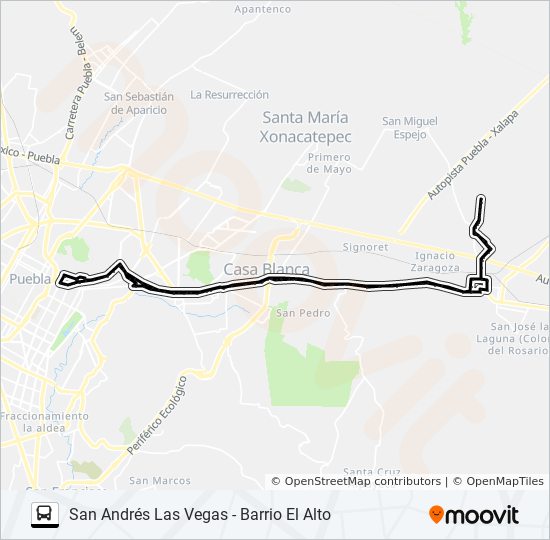 Ruta s86: horarios, paradas y mapas - Ramal 1, San Andrés Las Vegas ...