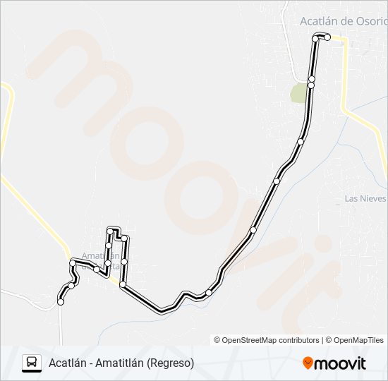 Ruta acatlán: horarios, paradas y mapas - Acatlán - Amatitlán (Regreso ...