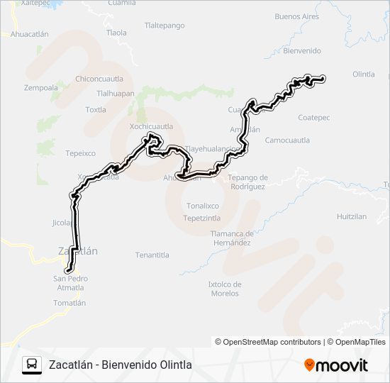 Ruta zacatlán: horarios, paradas y mapas - Ramal Zacatlán - Lacanuy ...
