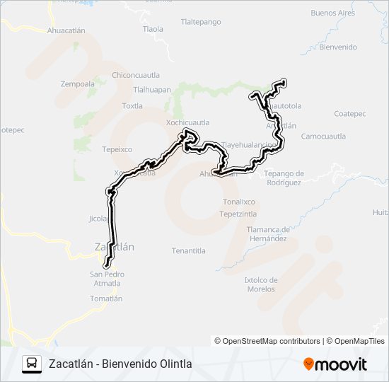 Ruta zacatlán: horarios, paradas y mapas - Ramal Zacatlán -San Felipe ...