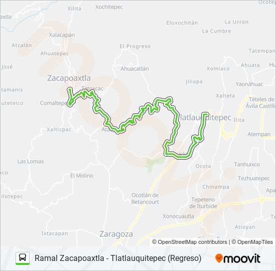 Ruta zacapoaxtla: horarios, paradas y mapas - Ramal Zacapoaxtla ...