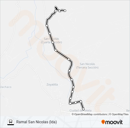 Ruta tetela z: horarios, paradas y mapas - Ramal San Nicolas (Ida ...