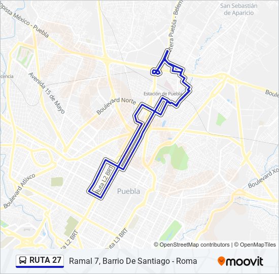 Ruta 27: horarios, paradas y mapas - Ramal 7, Barrio De Santiago - Roma ...