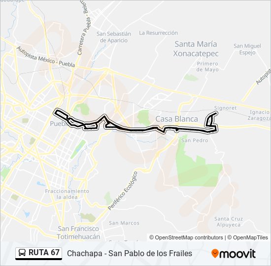 ruta 67 Route: Schedules, Stops & Maps - Ramal San Pablo De Los Frailes ...
