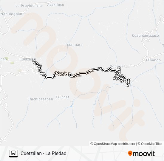 Ruta CUETZÁLAN: horarios, paradas y mapas - Ramal Cuetzalan Xalpatan ...
