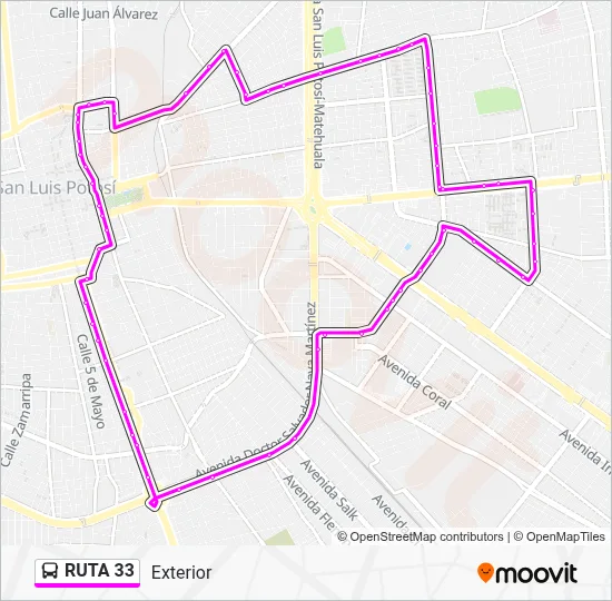 Ruta 33: horarios, paradas y mapas - Exterior (Actualizado)