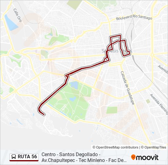 Ruta 56: horarios, paradas y mapas - Centro - Santos Degollado - Av ...