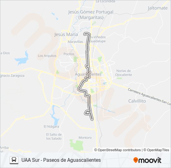 Ruta 10: horarios, paradas y mapas - Uaa Sur (Actualizado)