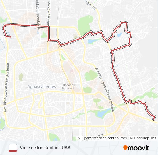 ruta 45 Route: Schedules, Stops & Maps - Uaa- Valle De Los Cactus (Updated)