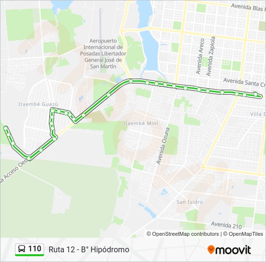 110 Route: Schedules, Stops & Maps - Ruta 12 - Terminal Quaranta (Updated)