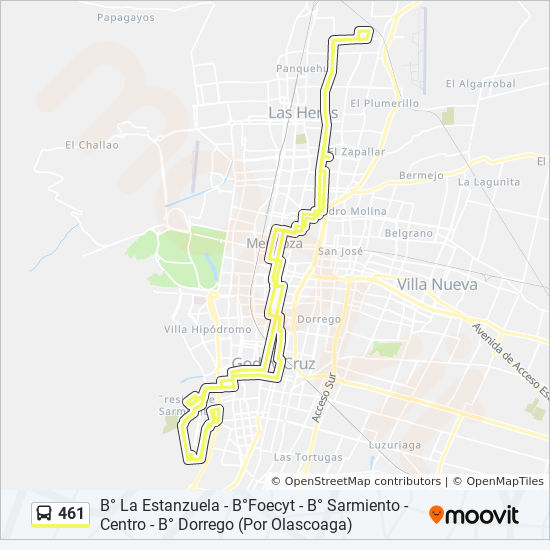 Ruta 461: horarios, paradas y mapas - B° La Estanzuela - B°Foecyt - B ...