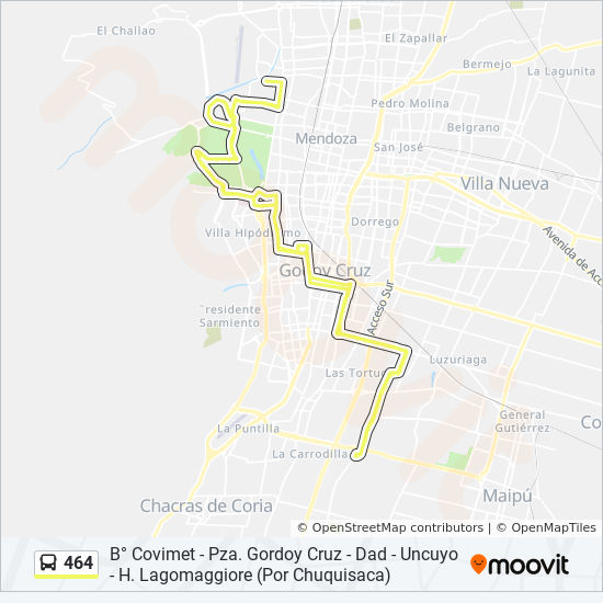 Ruta 464 Horarios Paradas Y Mapas B Covimet Pza Gordoy Cruz Ruta 464 Horarios Paradas Y Mapas B Covimet Pza Gordoy Cruz