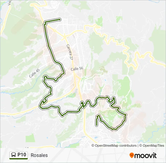 Ruta P10: horarios, paradas y mapas - Rosales (Actualizado)