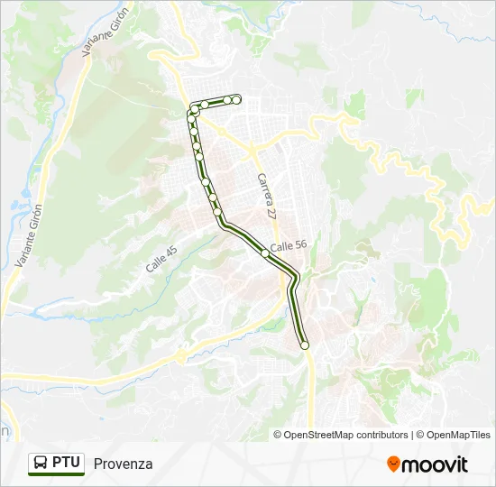 PTU Route: Schedules, Stops & Maps - Provenza (Updated)