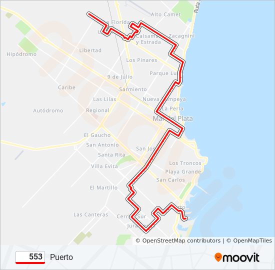 553 Route: Schedules, Stops & Maps - Puerto (Updated)