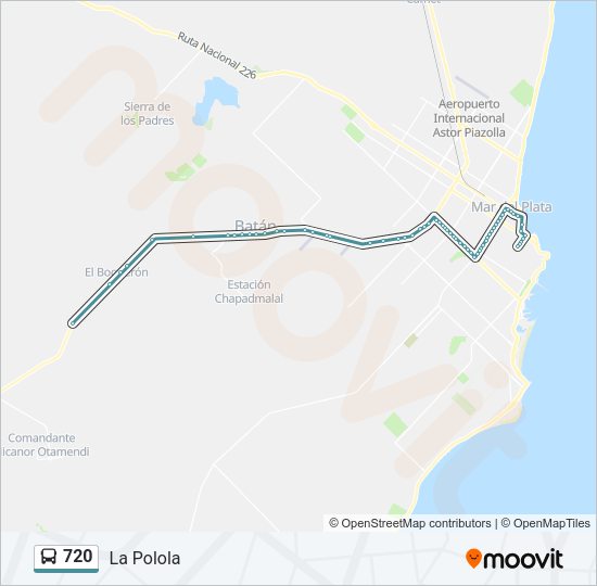 720 Route: Schedules, Stops & Maps - La Polola (Updated)