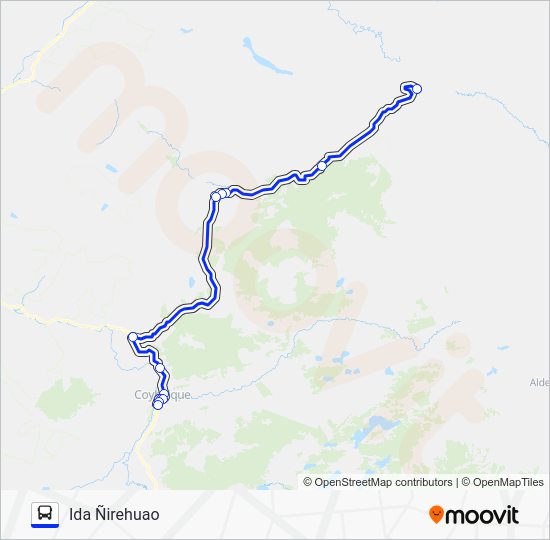 Ruta COYHAIQUE ÑIREHUAO: horarios, paradas y mapas - Ida Ñirehuao ...