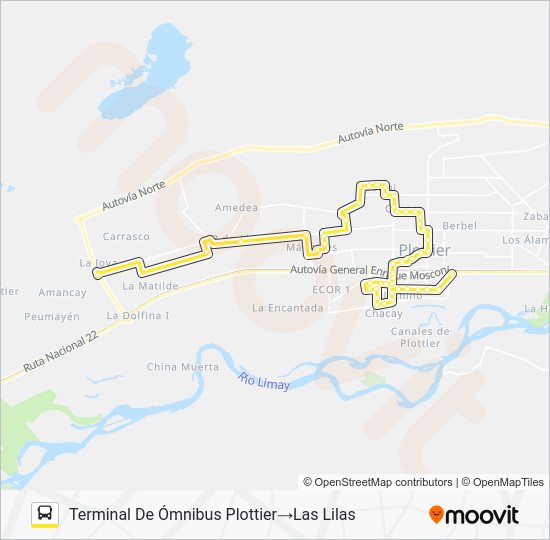 Ruta URBANO: horarios, paradas y mapas - Terminal De Ómnibus Plottier‎→ ...