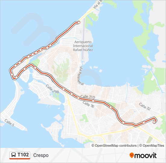 Ruta T102: horarios, paradas y mapas - Crespo (Actualizado)