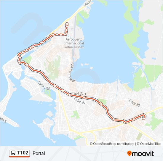 Ruta t102: horarios, paradas y mapas - Portal (Actualizado)