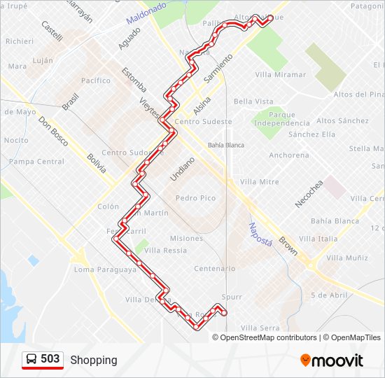 Ruta 503: horarios, paradas y mapas - Shopping (Actualizado)