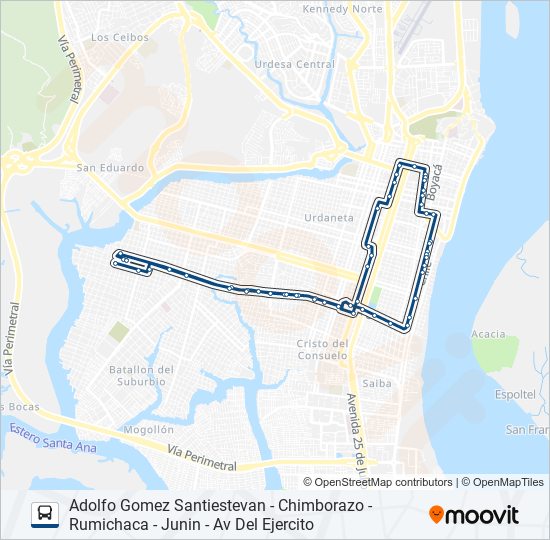 Ruta 45: horarios, paradas y mapas - Adolfo Gomez Santiestevan ...