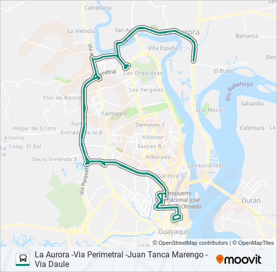 Ruta 68: horarios, paradas y mapas - La Aurora -Via Perimetral -Juan ...