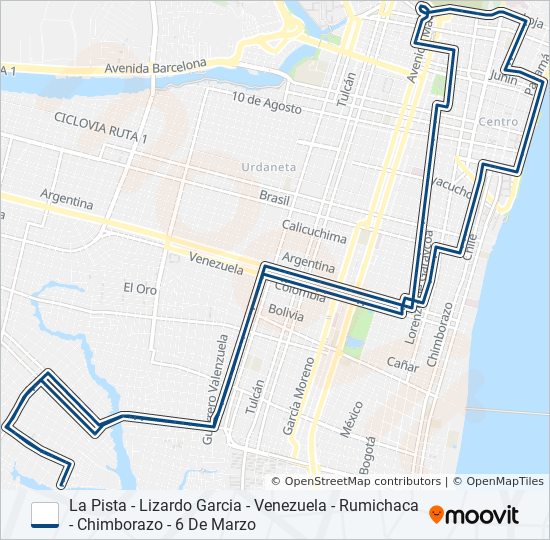 Ruta c1c: horarios, paradas y mapas - La Pista - Lizardo Garcia ...
